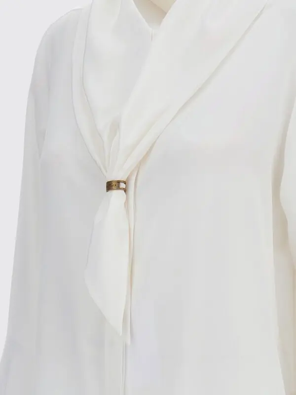Max Mara Pussy-bow Silk Shirt