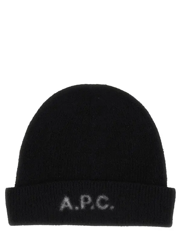 A.p.c. Berretto In Lana Con Logo