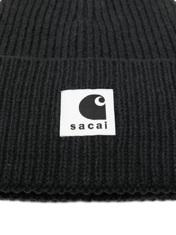 SACAI X CARHARTT WIP Logo Wool Beanie - Multicolor