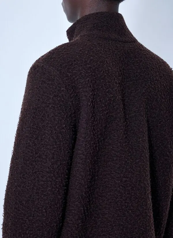 Moncler Fleece Pullover With Snap Fastening