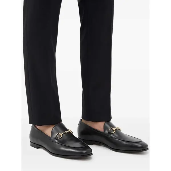 Gucci Leather Horsebit Loafers - Black