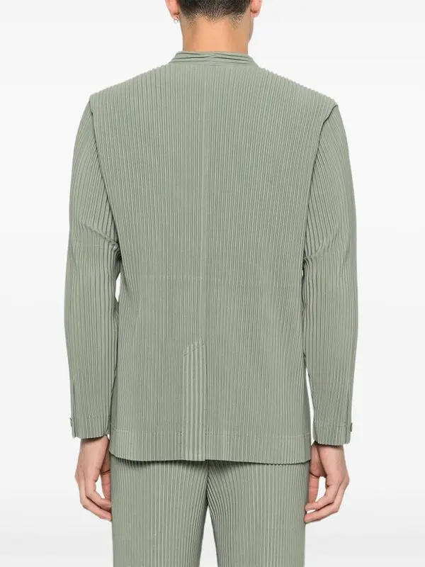 Issey Miyake Pleated Single-breasted Jacket