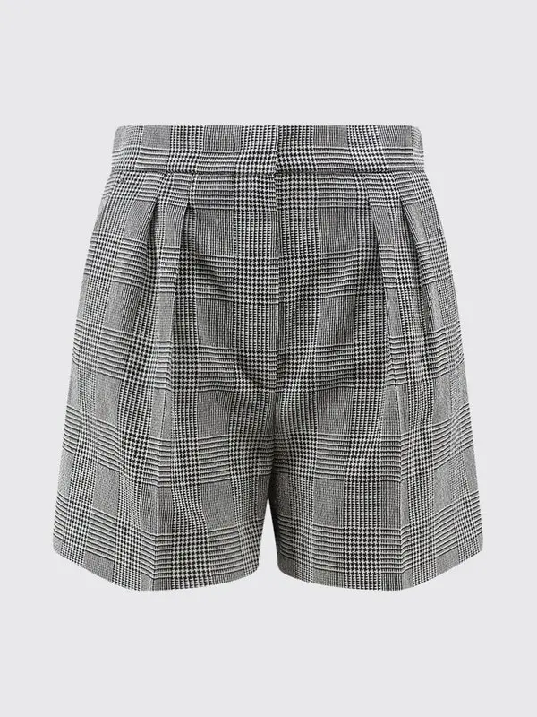 Max Mara Tailored Check Shorts - Blue