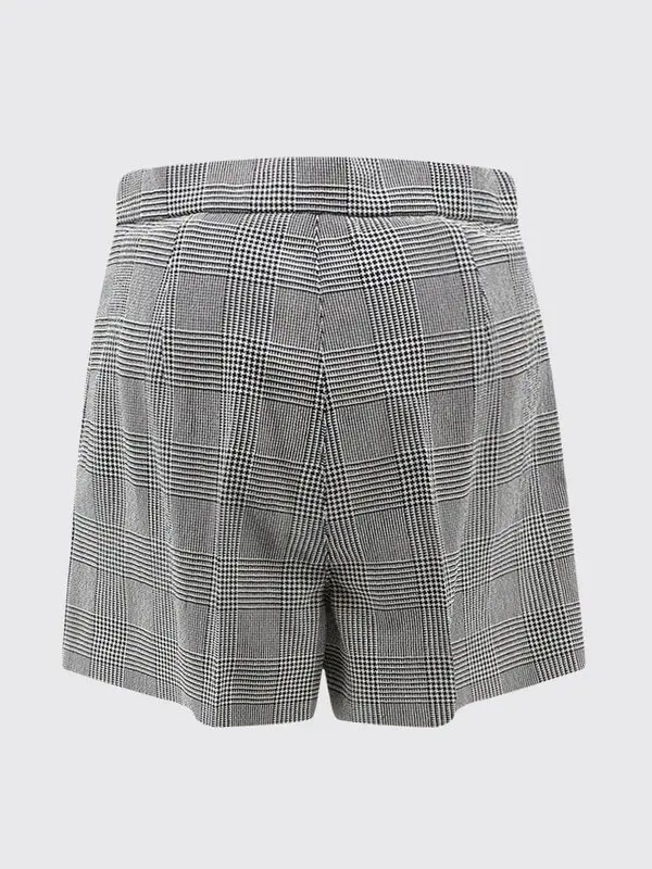 Max Mara Tailored Check Shorts - Blue