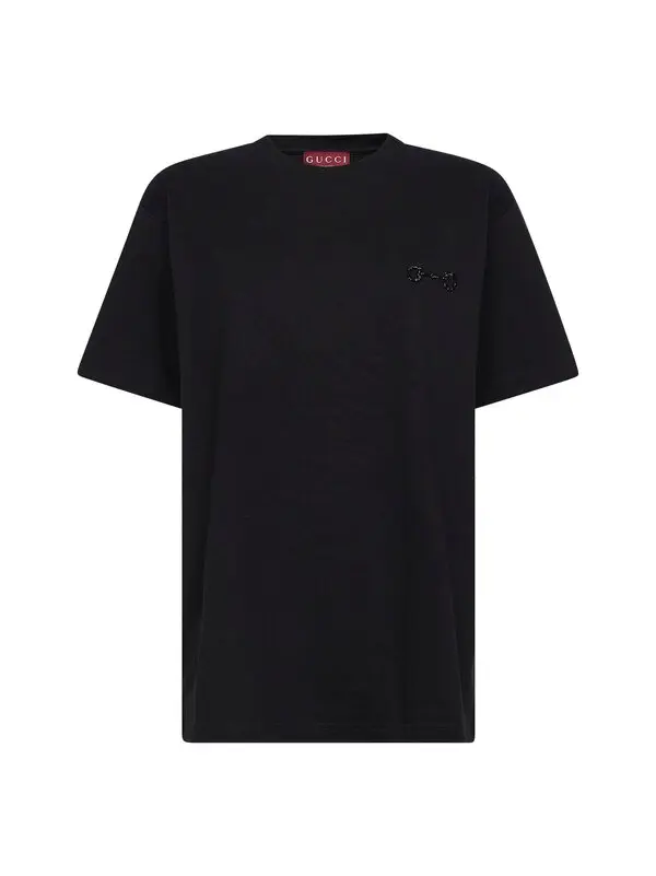 Gucci Embroidered Cotton T-shirt - Multicolor