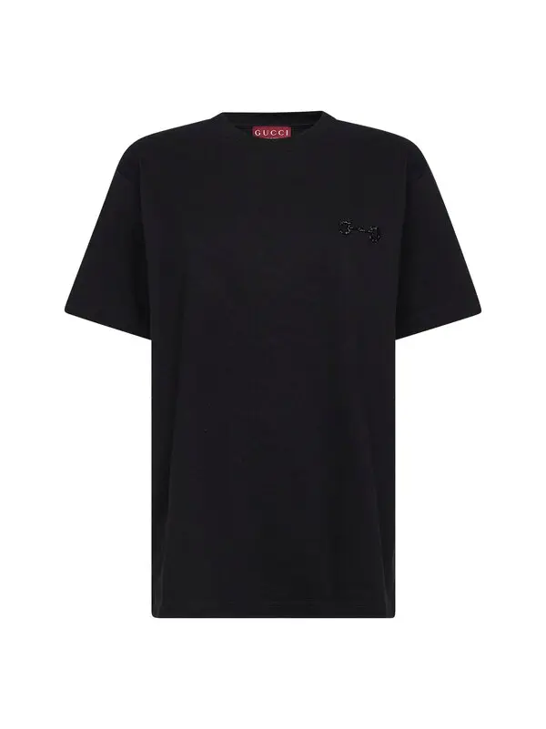 Gucci Embroidered Cotton T-shirt - Multicolor
