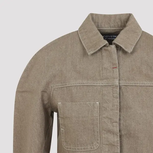 Jacquemus Ovalo Cargo Jacket - Brown