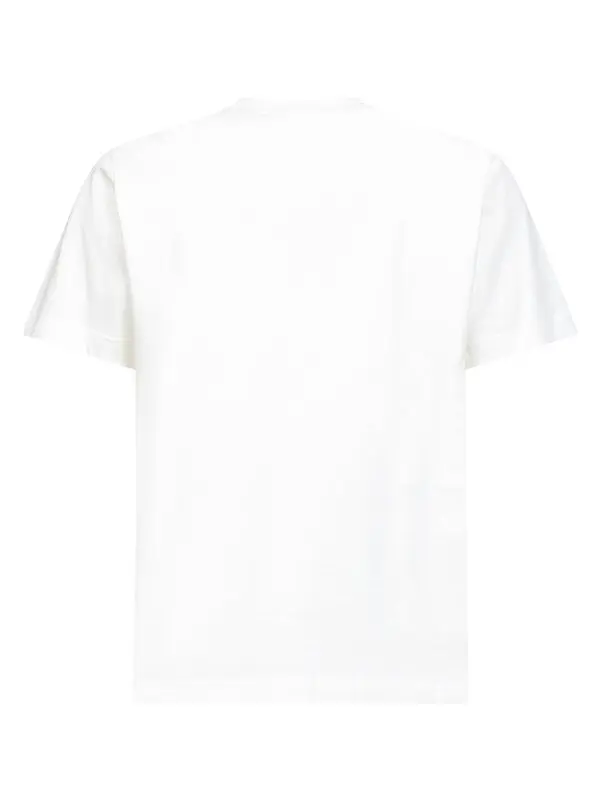 Burberry Chalk White Cotton Logo T-shirt - Multicolor