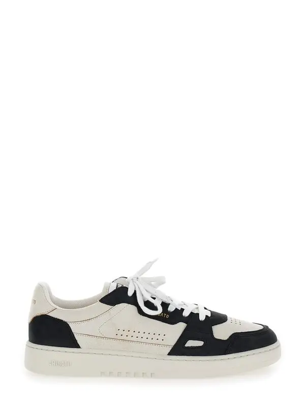 Axel Arigato Black And Beige Leather Logo 'dice Lo' Bicolor Sneakers - Multicolor