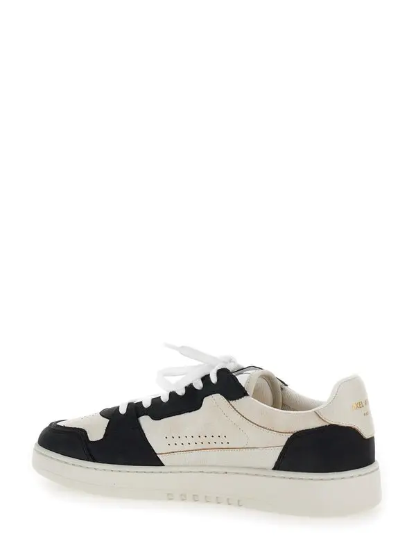 Axel Arigato Black And Beige Leather Logo 'dice Lo' Bicolor Sneakers - Multicolor
