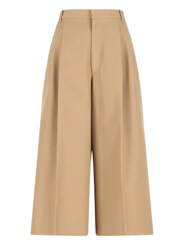Celine Wool Blend Cropped Trousers