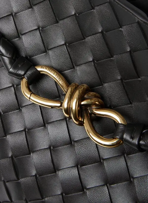 Bottega Veneta Andiamo Handbag - Black