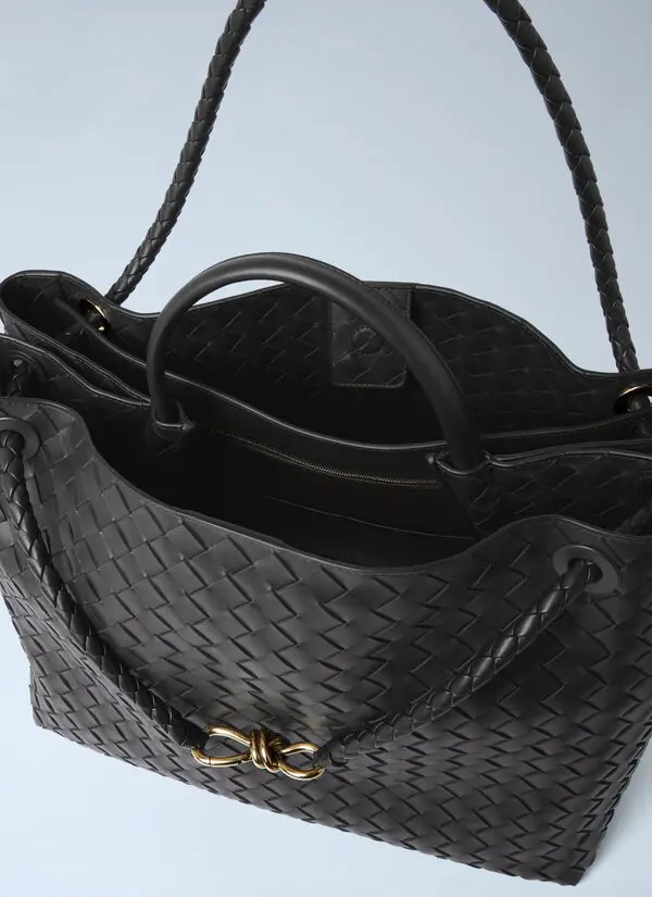 Bottega Veneta Andiamo Handbag - Black