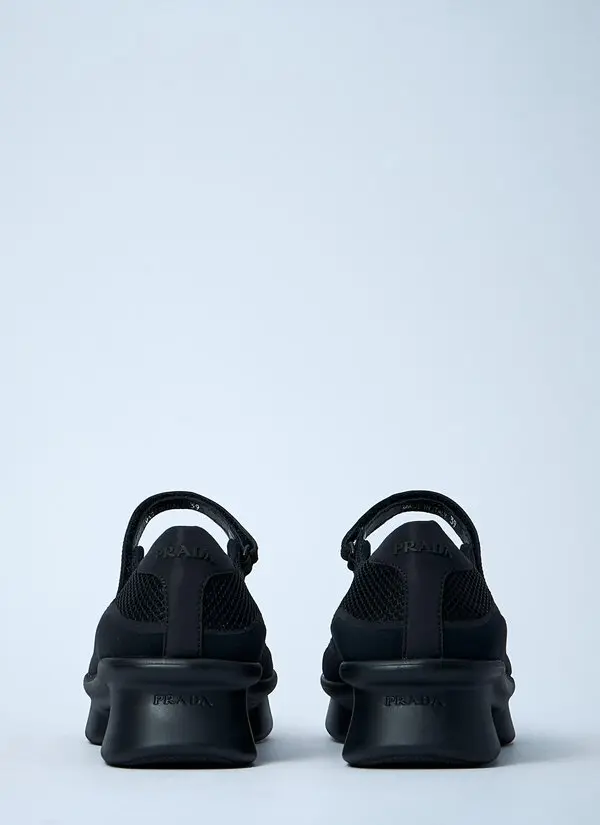 Prada Logo Motif Shoes - Black