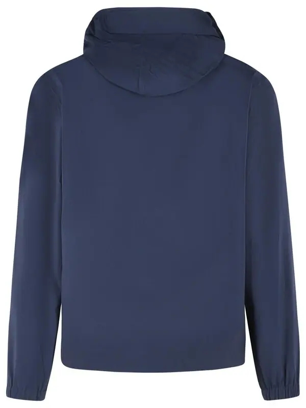Moncler Shipton' Navy 'gore-tex' Foldable Shell Jacket
