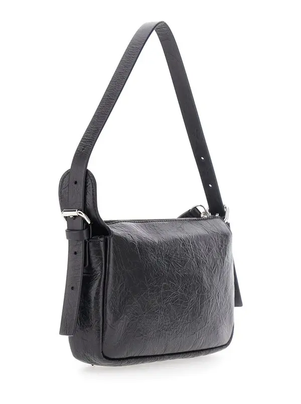 Fendi Leather Crossbody Bag - Black