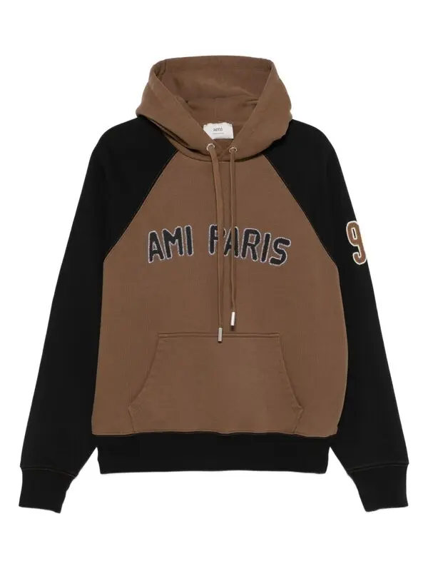 AMI Paris Cotton Colorblock Hoodie - Multicolor