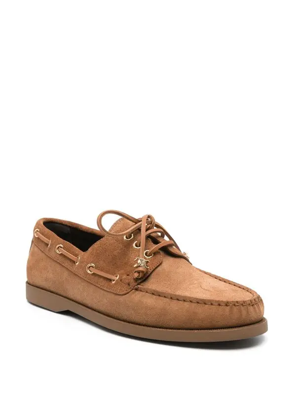 Celine Bateau Leather Boat Shoes
