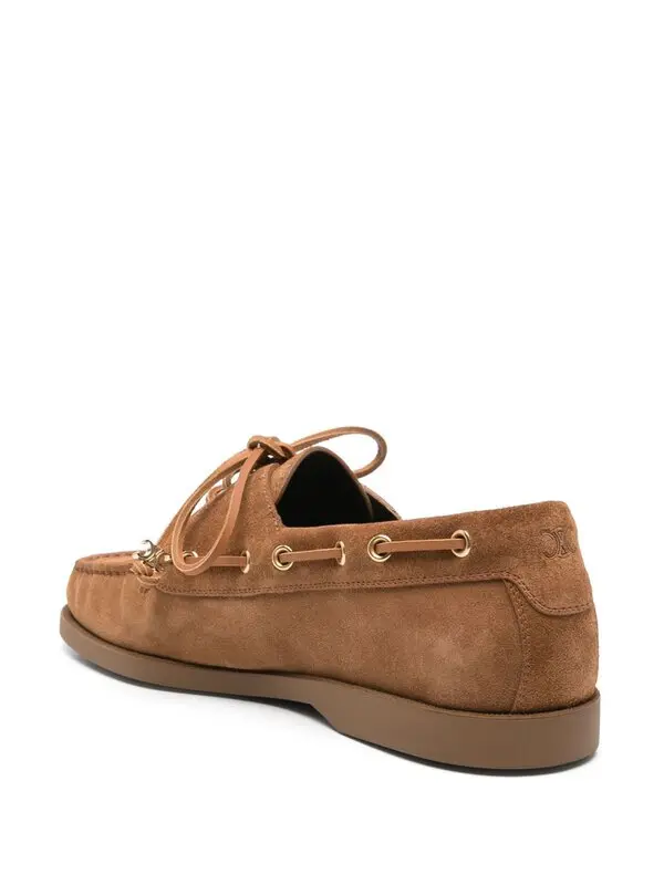 Celine Bateau Leather Boat Shoes