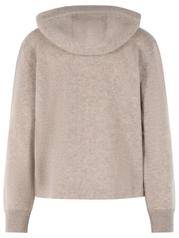 Max Mara Beige Cashmere And Virgin Wool Sweatshirt