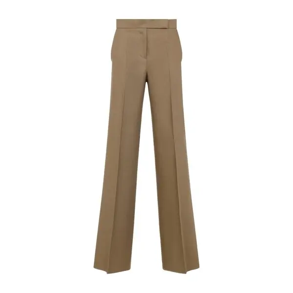 Max Mara Badesse Linen Pants - Brown