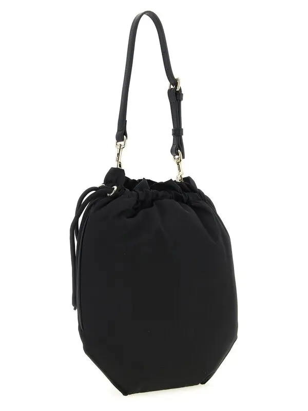 VIVIENNE WESTWOOD Drawstring Pouch Handbag - Black