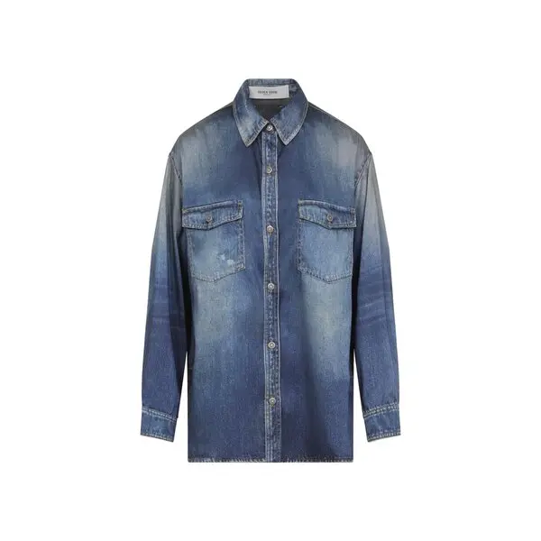 GOLDEN GOOSE Patty Over Shirt - Blue
