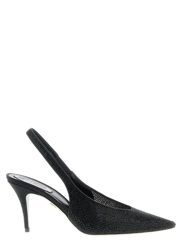 Rene Caovilla Jinny Slingback - Black