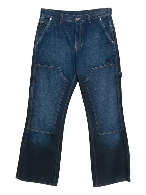 Off-White Gothic Ow` Flare Carpenter Jeans - Multicolor