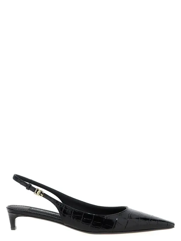 Dolce & Gabbana Mun' Slingback - Black