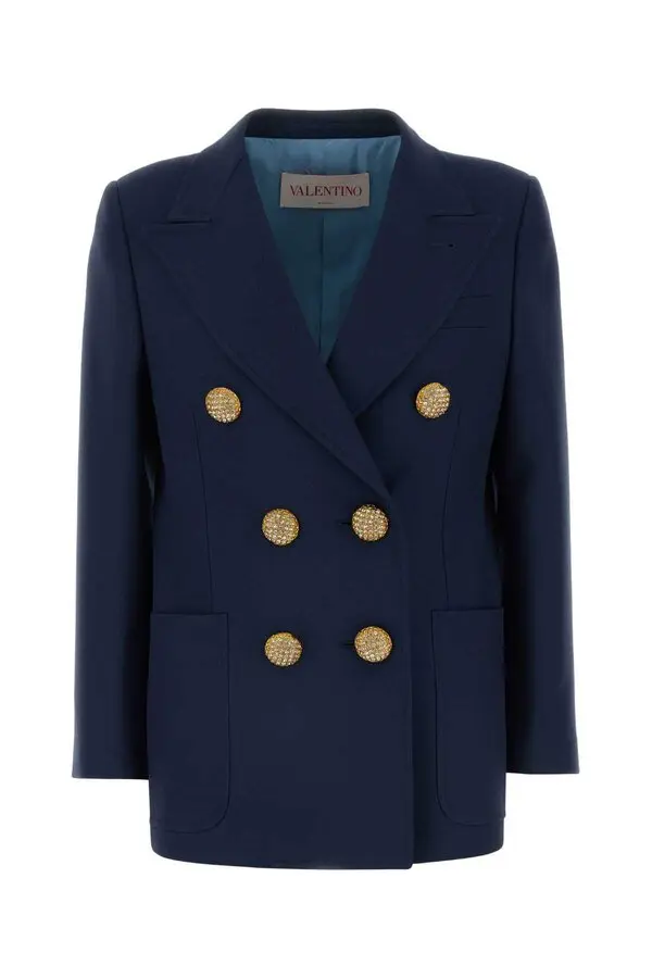 Valentino Garavani Navy Wool Blazer