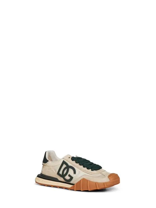 Dolce & Gabbana Mesh And Suede Dg Athletic Sneakers