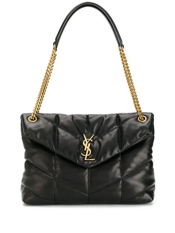 Saint Laurent Loulou Puffer Bag - Black