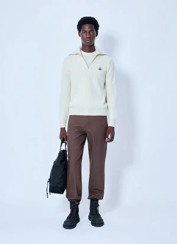 Moncler Ribbed Cotton Sweater