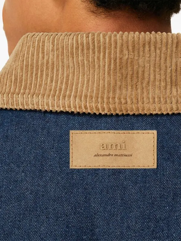 AMI Paris Worker Denim Jacket - Multicolor