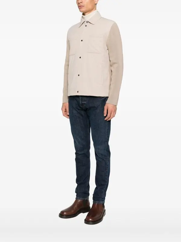 Herno Panelled Point Collar Jacket