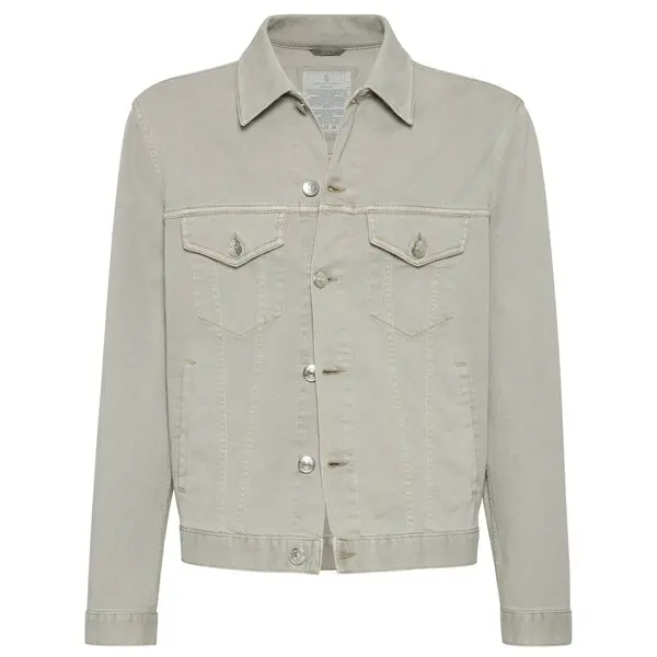Brunello Cucinelli Grey Jackets Denim Jackets