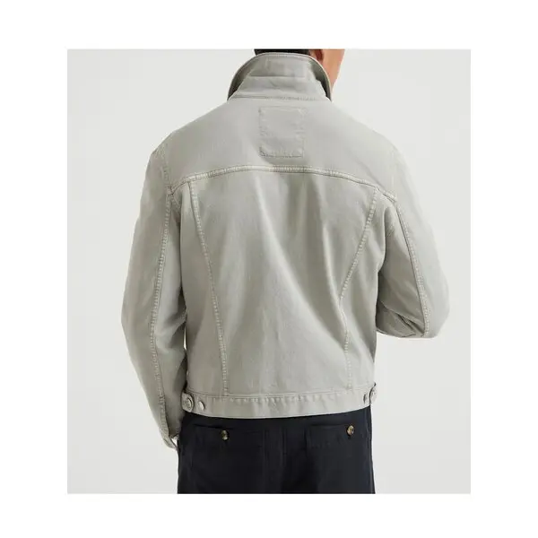 Brunello Cucinelli Grey Jackets Denim Jackets