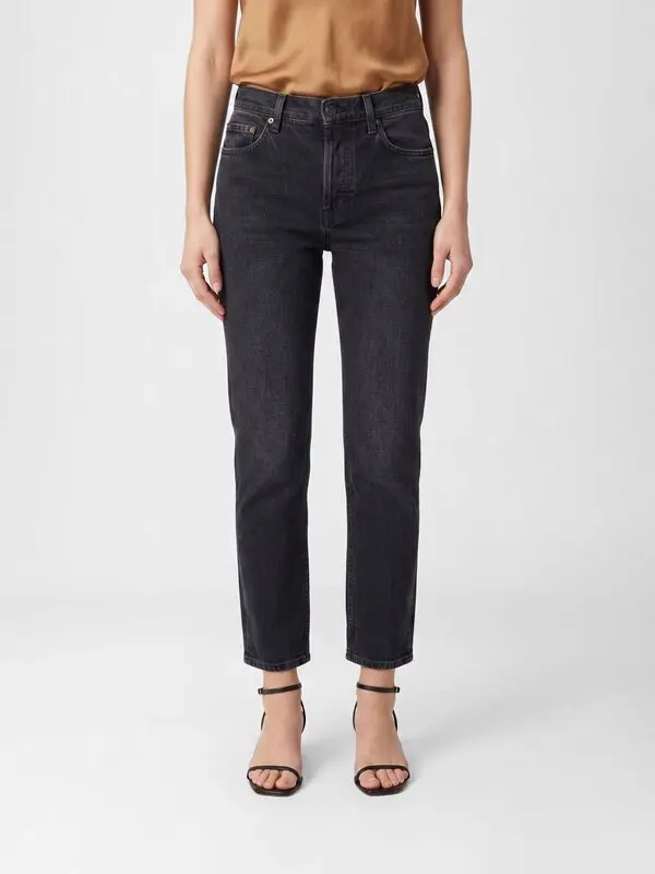 Saint Laurent Ash Straight Denim Jeans - Black