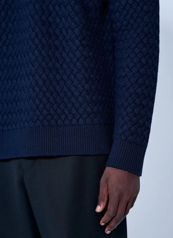 Bottega Veneta Lightweight Wool Intrecciato Sweater