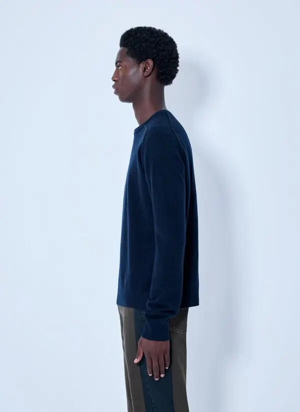 MAISON MARGIELA Wool Crewneck Sweater - Blue