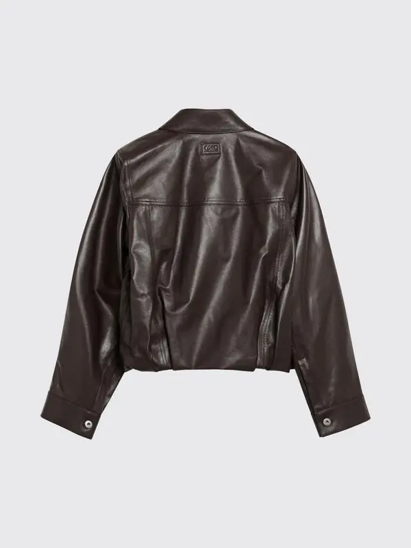 Loewe Lambskin Leather Jacket - Brown