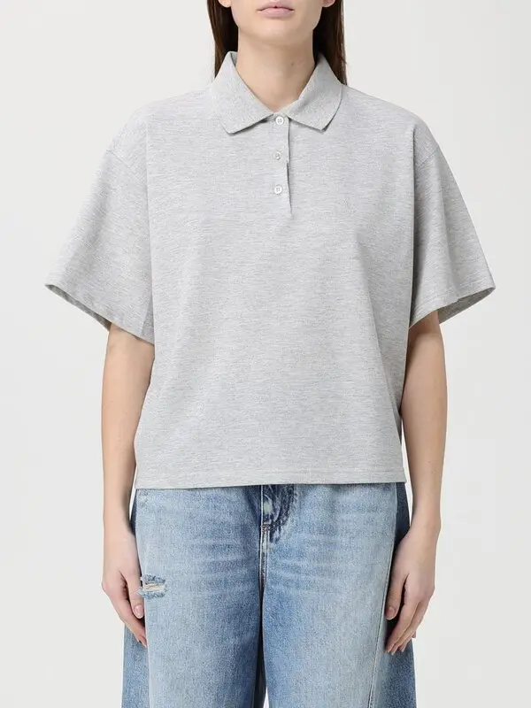 Saint Laurent Cotton Blend Polo Shirt