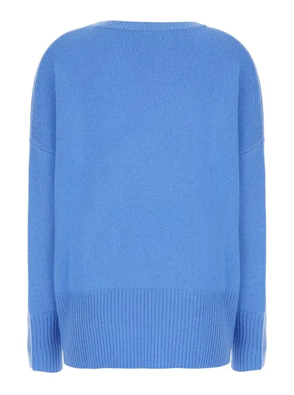 LISA YANG Mila Cashmere Crew Neck Sweater - Blue