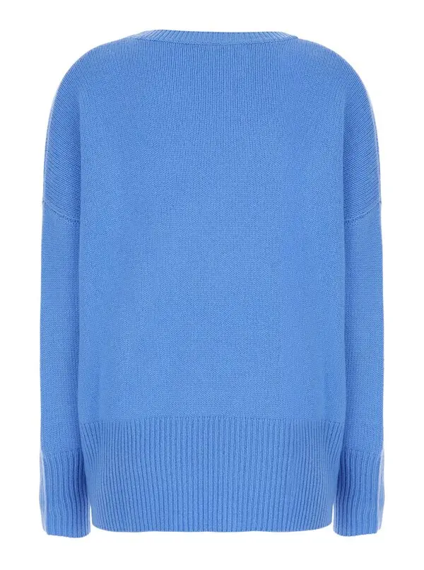 LISA YANG Mila Cashmere Crew Neck Sweater - Blue
