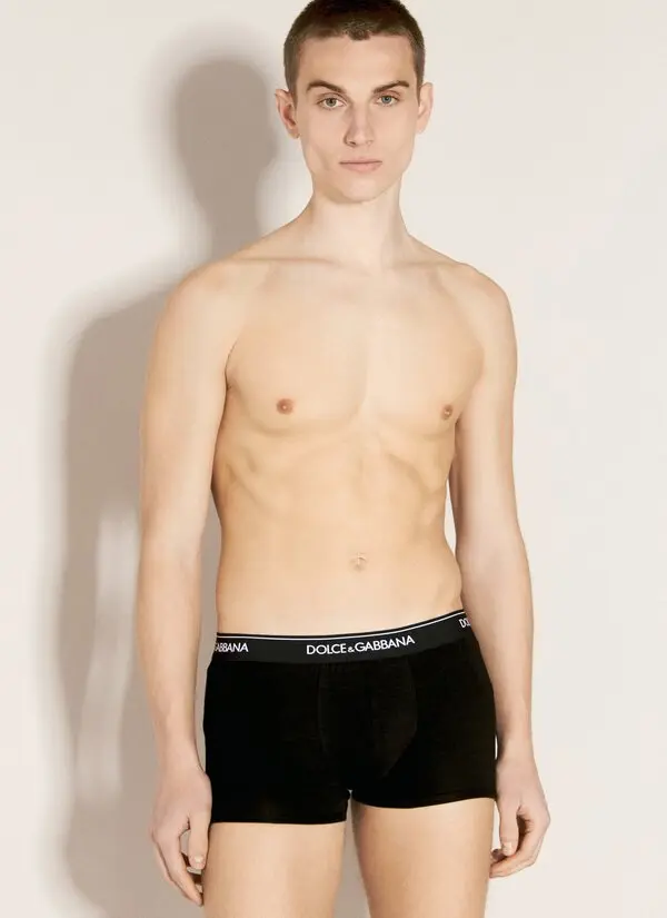 Dolce & Gabbana Set Of Two Logo Print Boxers