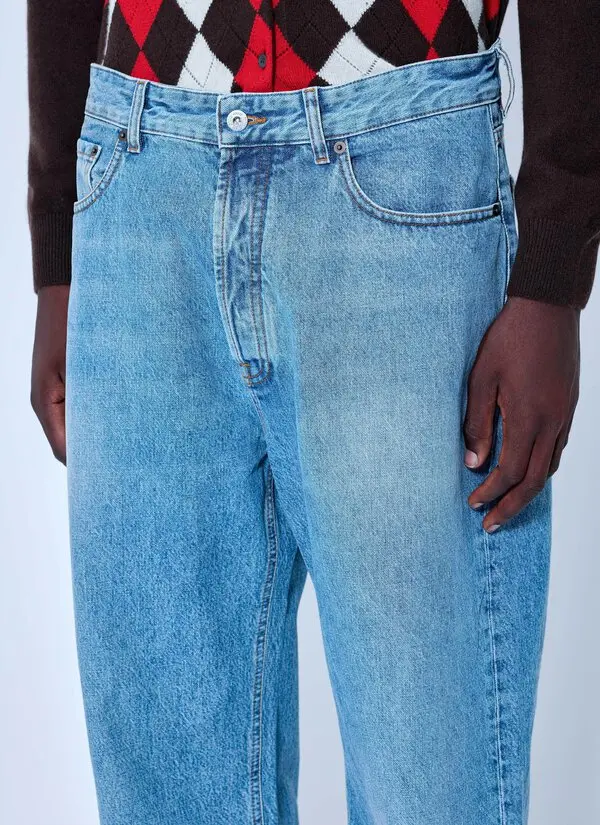 Miu Miu Five-pocket Washed Denim Jeans