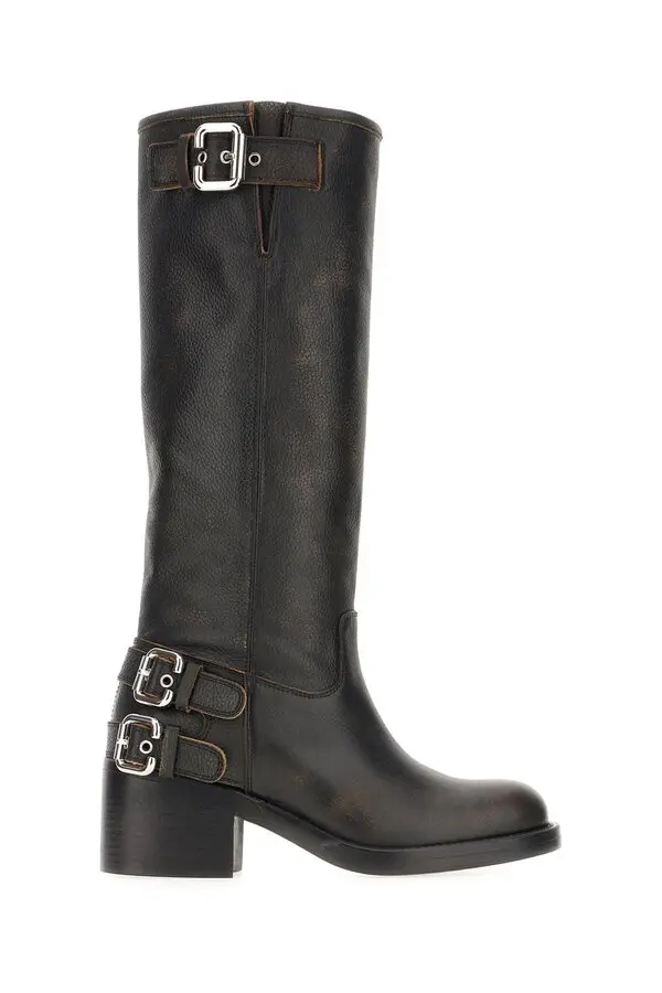 Chloé Leather Knee-high Boots - Multicolor