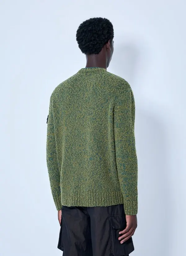 Stone Island Crewneck Textured Knit Sweater