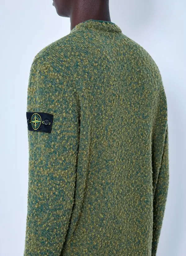 Stone Island Crewneck Textured Knit Sweater